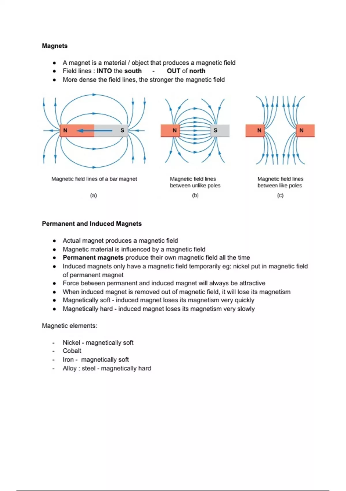 Magnetism Physics GCSE AQA Summary Notes - Science - Stuvia UK