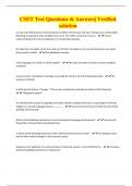 CSET Test Questions & Answers| Verified solution - CSET - Stuvia US