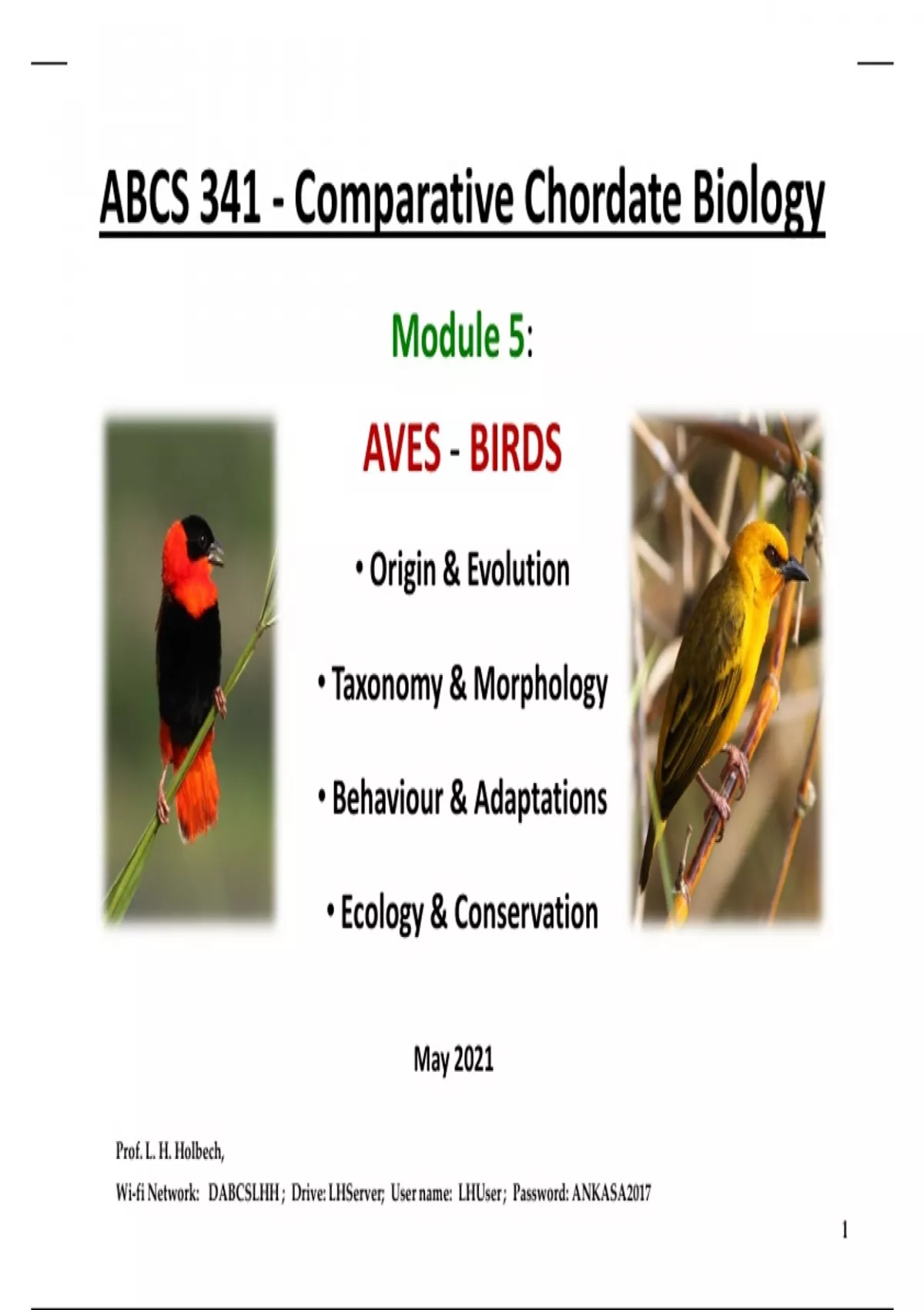 Birds in ecological diversity - Abcs (ABCS349) - Stuvia US