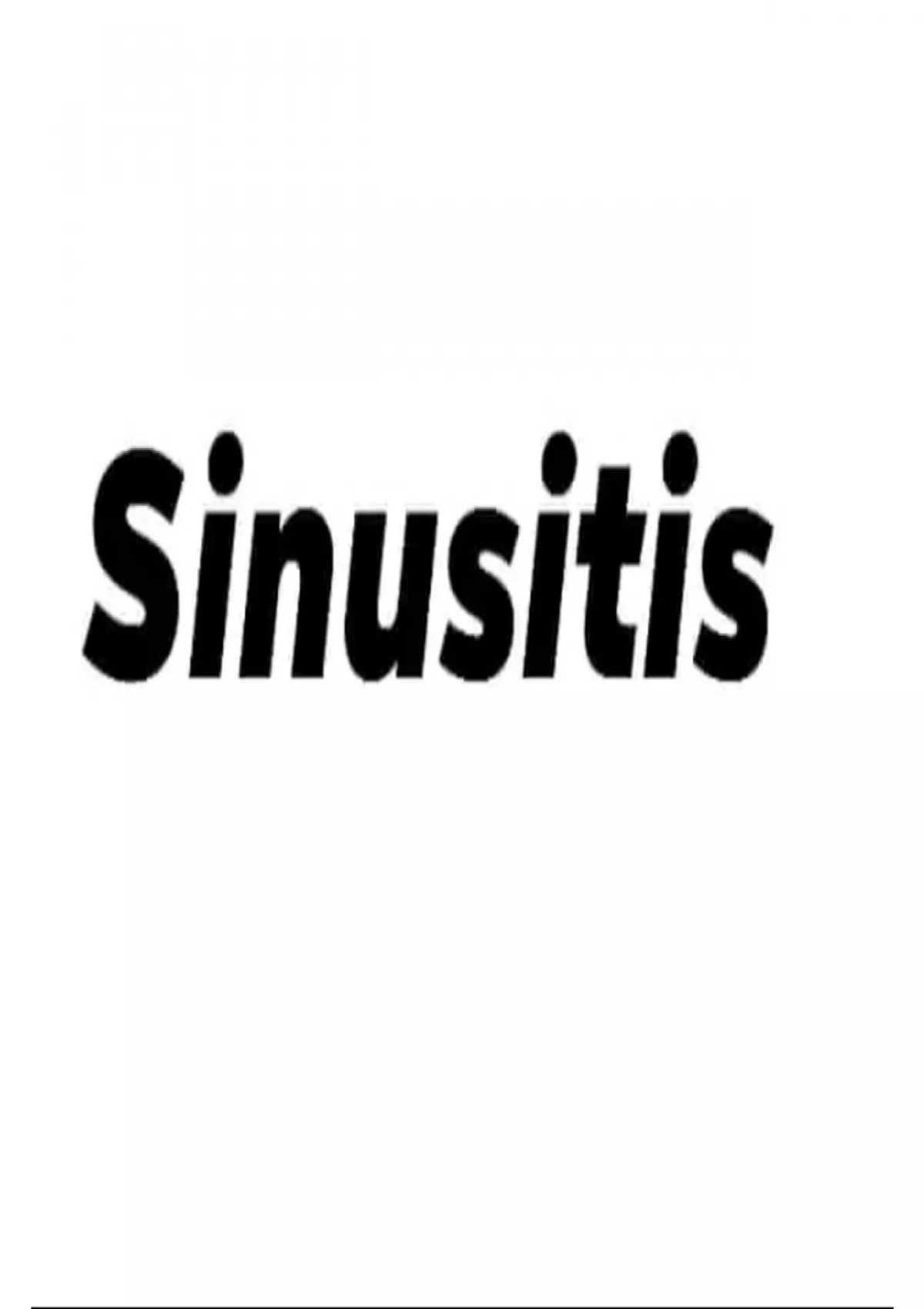 Sinusitis, paranasal sinus, classification, pathophysiology, diagnosis ...
