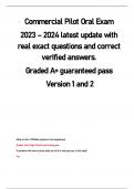 Commercial Pilot Oral Exam 2023 – 2024 latest update with real exact ...