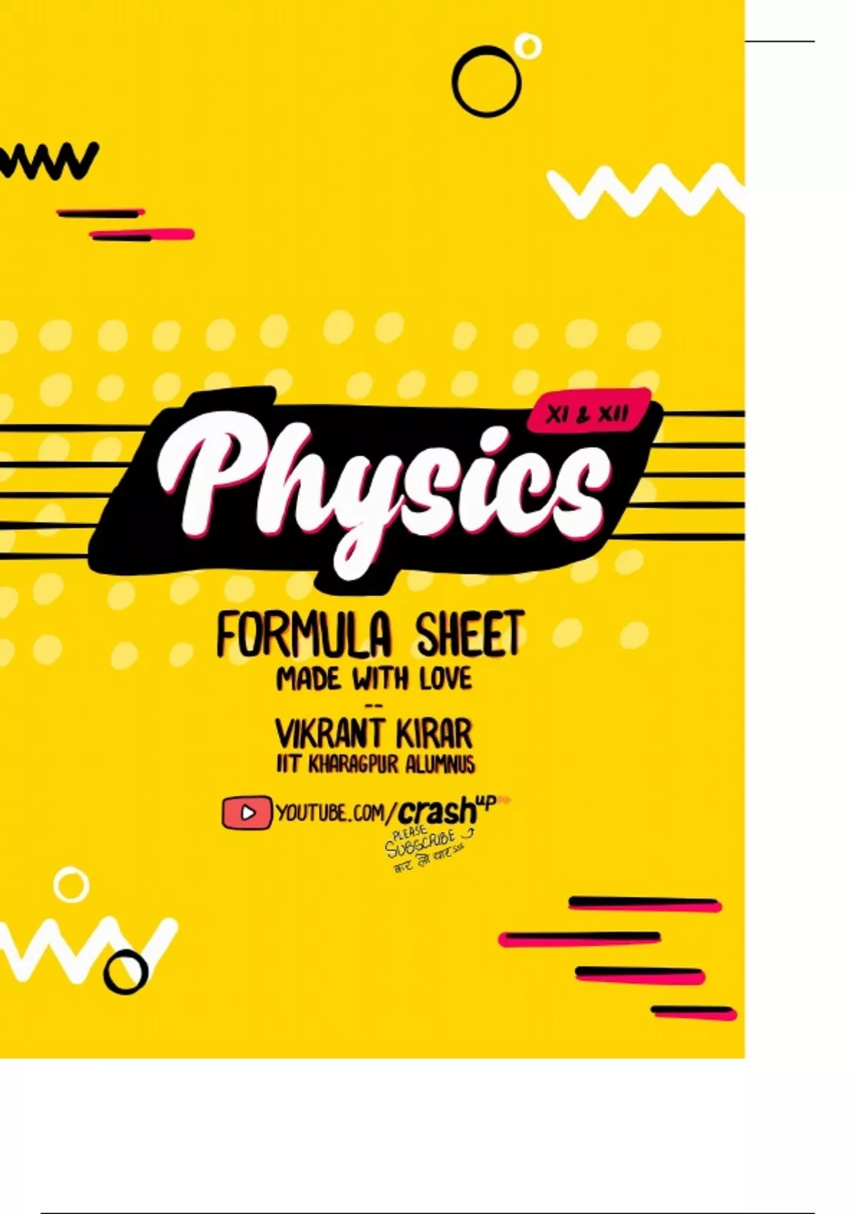 IIT JEE BEST SHORT NOTE PHYSICS FORMULA SHEET - IIT JEE - Stuvia US