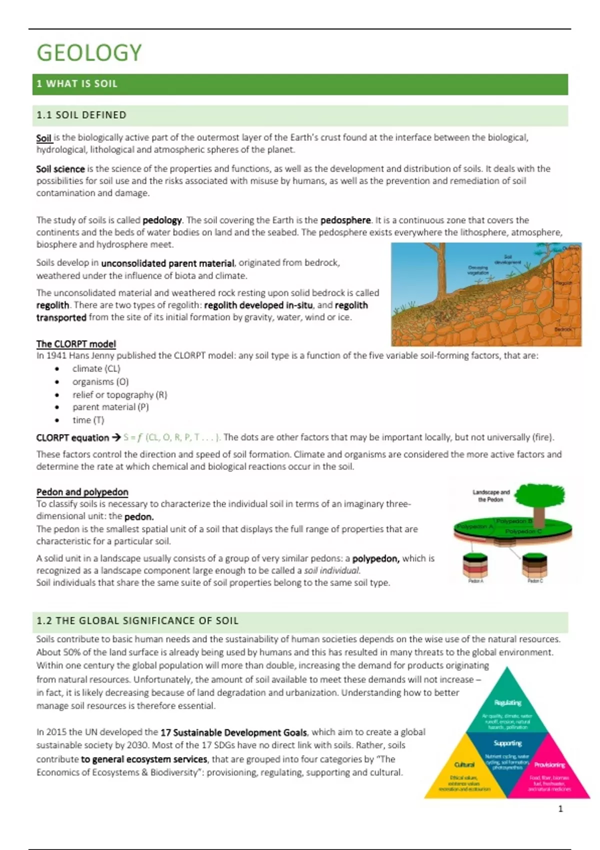 Introduction to Soil Geography 1 (ch 1,2,3,4,7) - Stuvia US