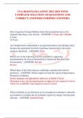 CLG 0010 EXAM LATEST WITH COMPLETE SOLUTION 150 QUESTIONS AND CORRECT ...
