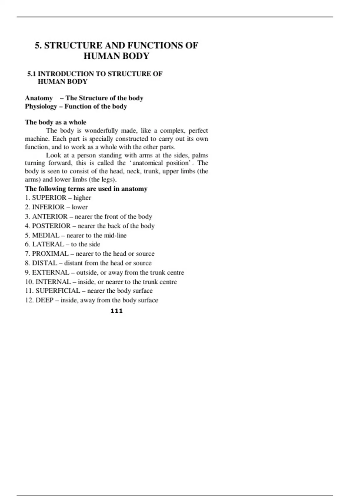 STRUCTURE AND FUNCTIONS OF HUMAN BODY - BIOD 171 - Stuvia US