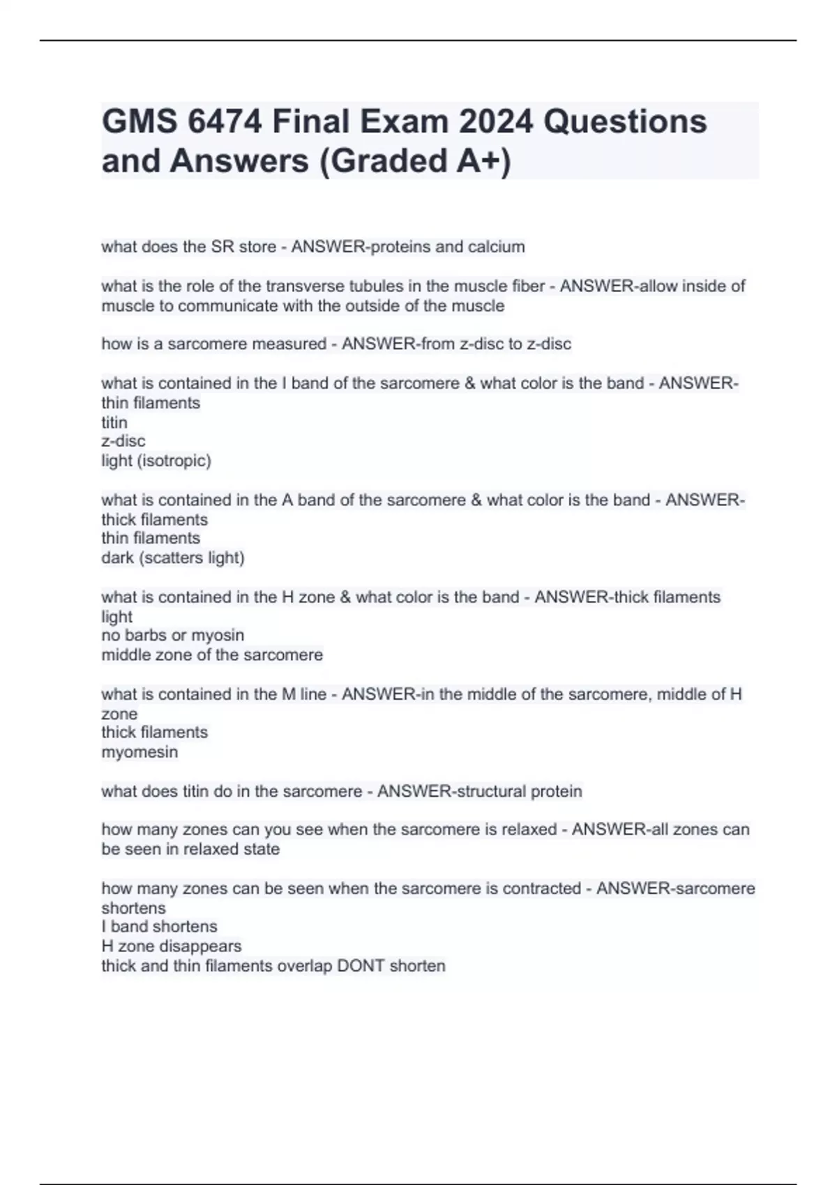 GMS 6474 Final Exam 2024 Questions and Answers (Graded A+) - GMS 6474 - Stuvia US