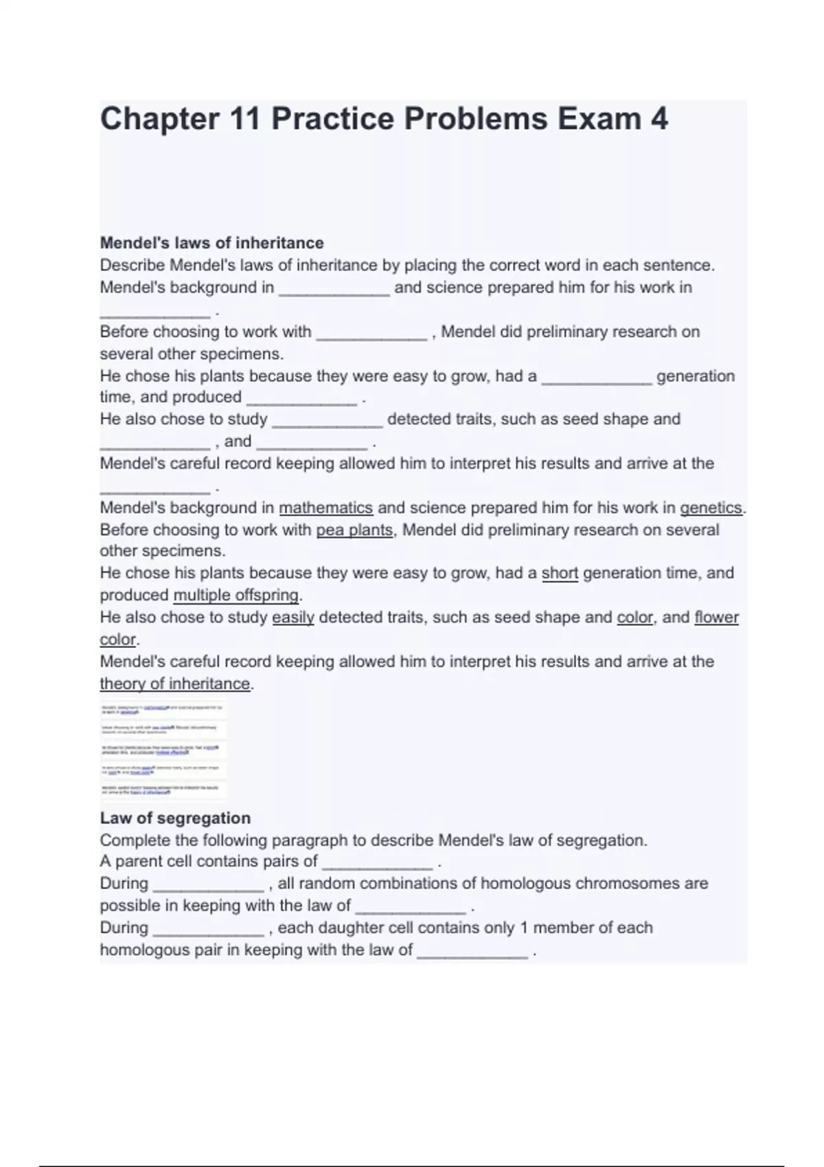 Chapter 11 Practice Problems Exam 4 questions and answers - Chapter 11 ...