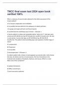 TNCC final exam test 2024 open book verified 100% - TNCC-Trauma Nursing ...