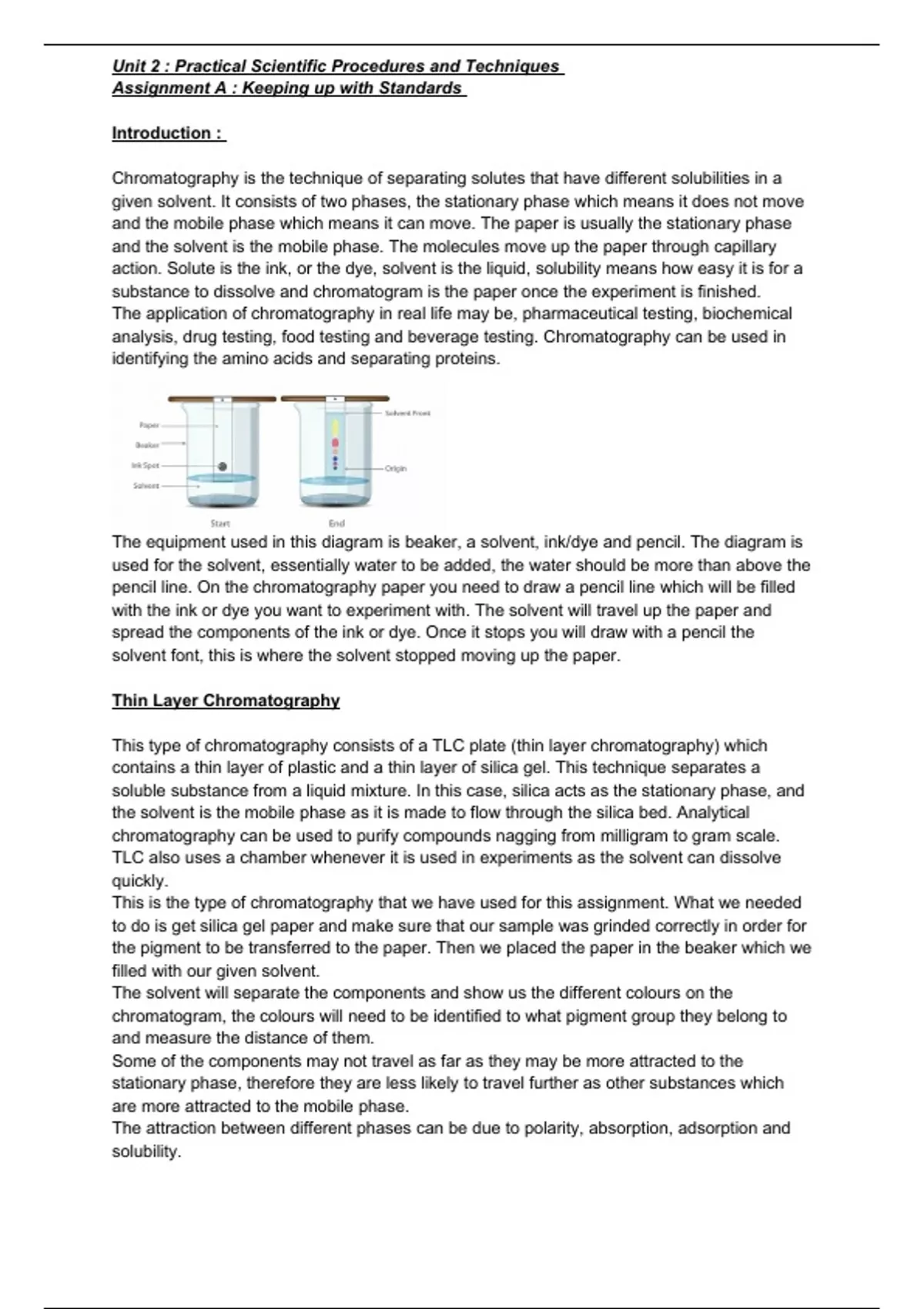 Btec Level 3 Applied Science Unit 2 Practical Scientific Procedures And Techniques Learning Aim