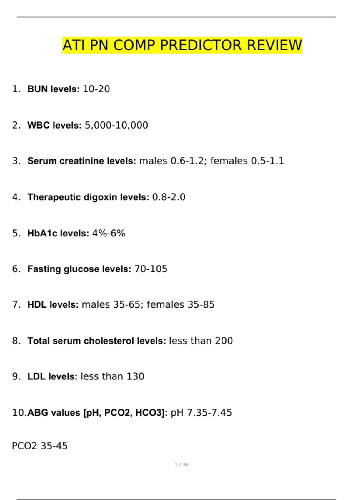 ATI PN COMP PREDICTOR REVIEW 100% CORRECT LATEST UPDATE - ATI PN COMP ...