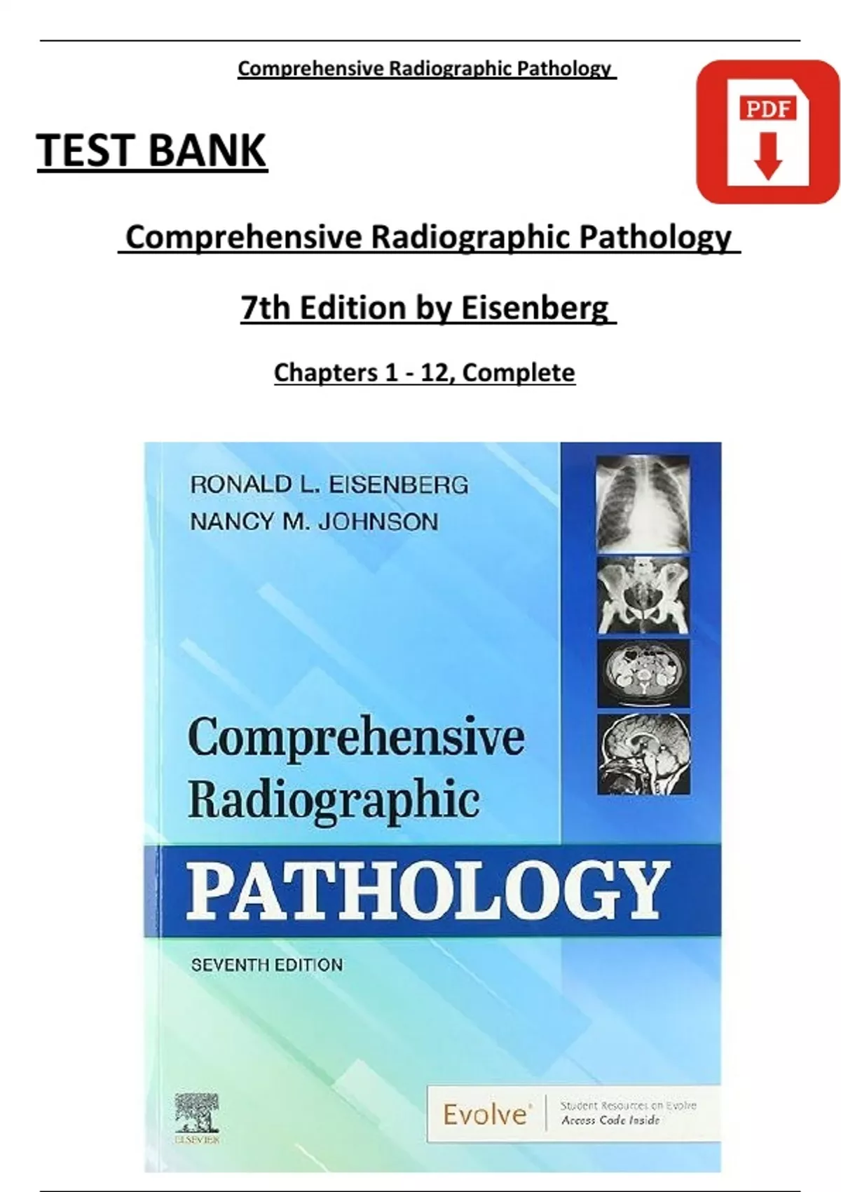 Test Bank For Comprehensive Radiographic Pathology, 8th Edition by ...