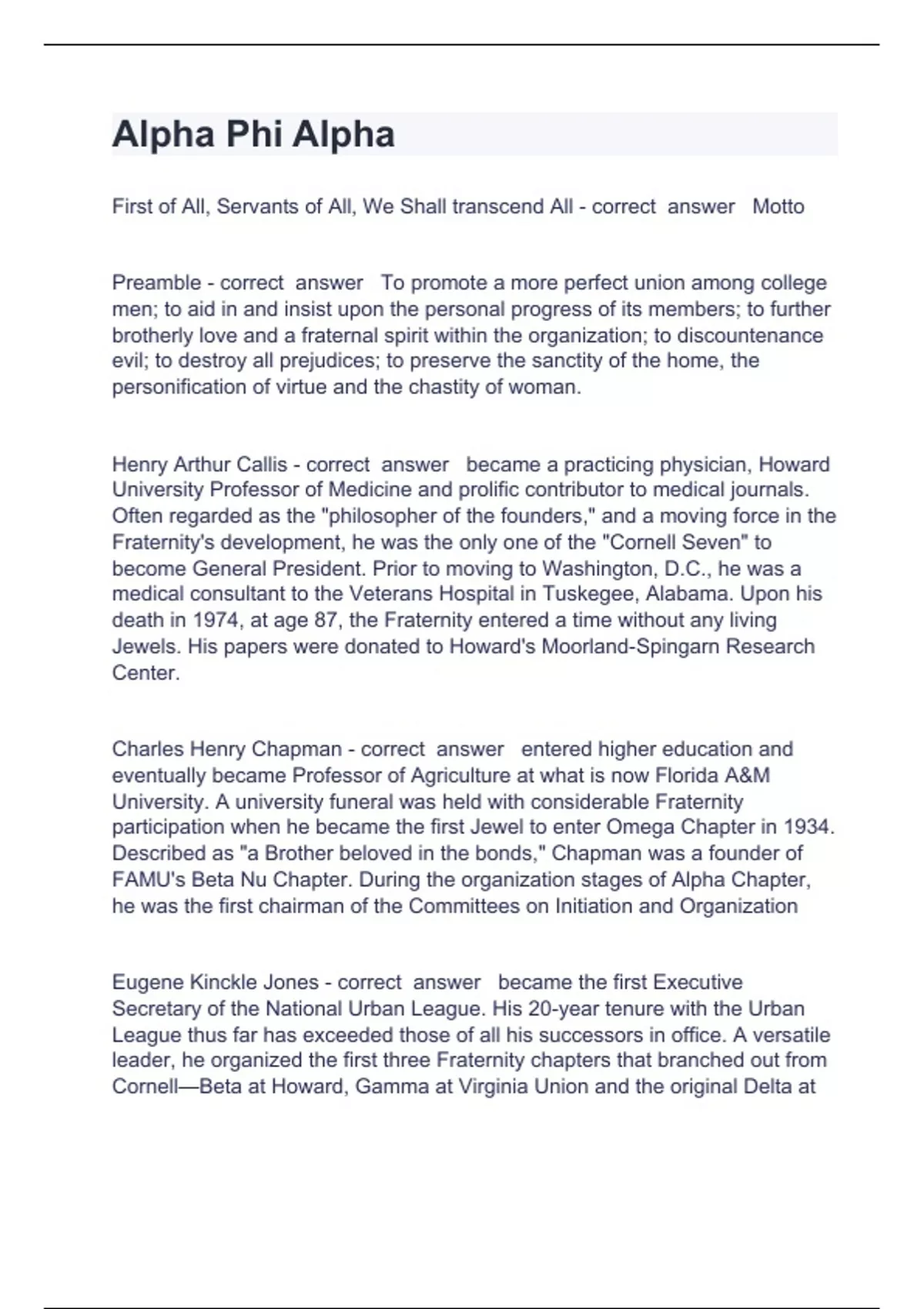 Alpha Phi Alpha Questions with complete solution 2024 - Alpha Phi Alpha ...