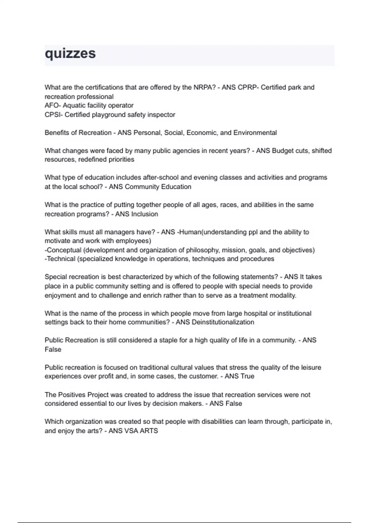 quizzes Exam 2024 Questions & Completed Solutions. - Pool Operator ...