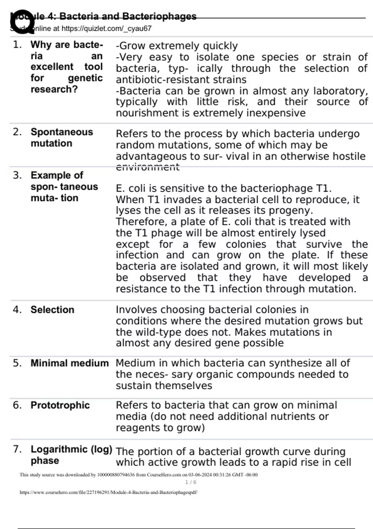 BIOD 210 Module 4 Bacteria and Bacteriophages (Portage learning) - BIOD ...