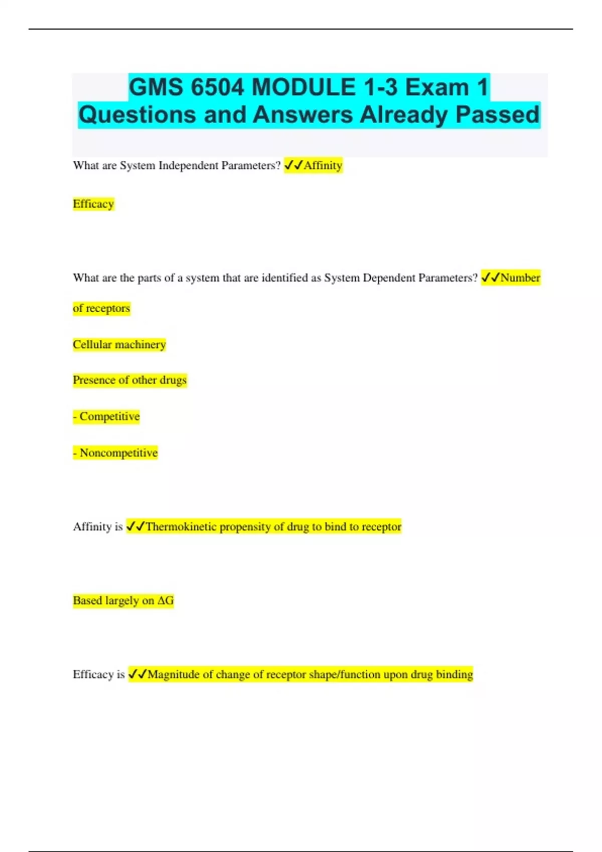 GMS 6504 MODULE 1-3 Exam 1 Questions and Answers Already Passed - GMS 6504 MODULE 1-3 - Stuvia US