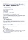NASCLA Contractor's Guide Questions and Answers Graded A 2024 - NASCLA ...