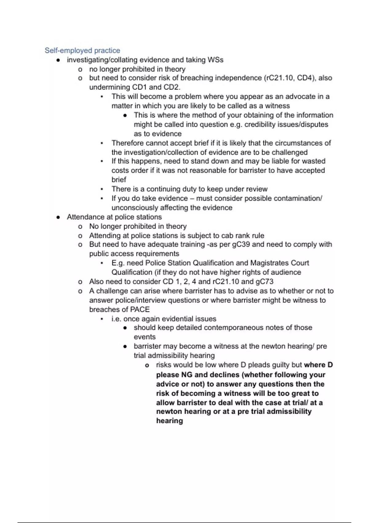 Summary Ethics Bar Exam part2 Uk- BPTC Barrister practice course - BPTC ...