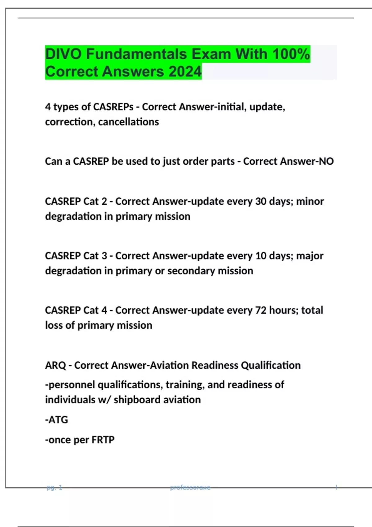 DIVO Fundamentals Exam With 100% Correct Answers 2024 - DIVO ...