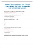 RBS FINAL EXAM QUESTIONS AND ANSWERS LATEST UPDATE 2024 | 100% ...