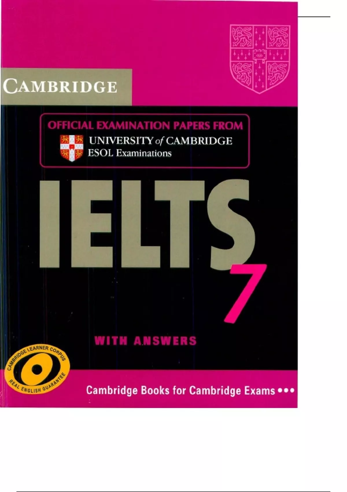 Summary Cambridge IELTS 7 (Book - Ilets - Stuvia UK