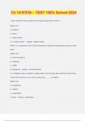 Ch 14 IFSTA – TEST 100% Solved 2024 - IFSTA - Stuvia US