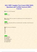 AKA MIP Complete Test (Latest 2024/ 2025) Questions and Verified ...