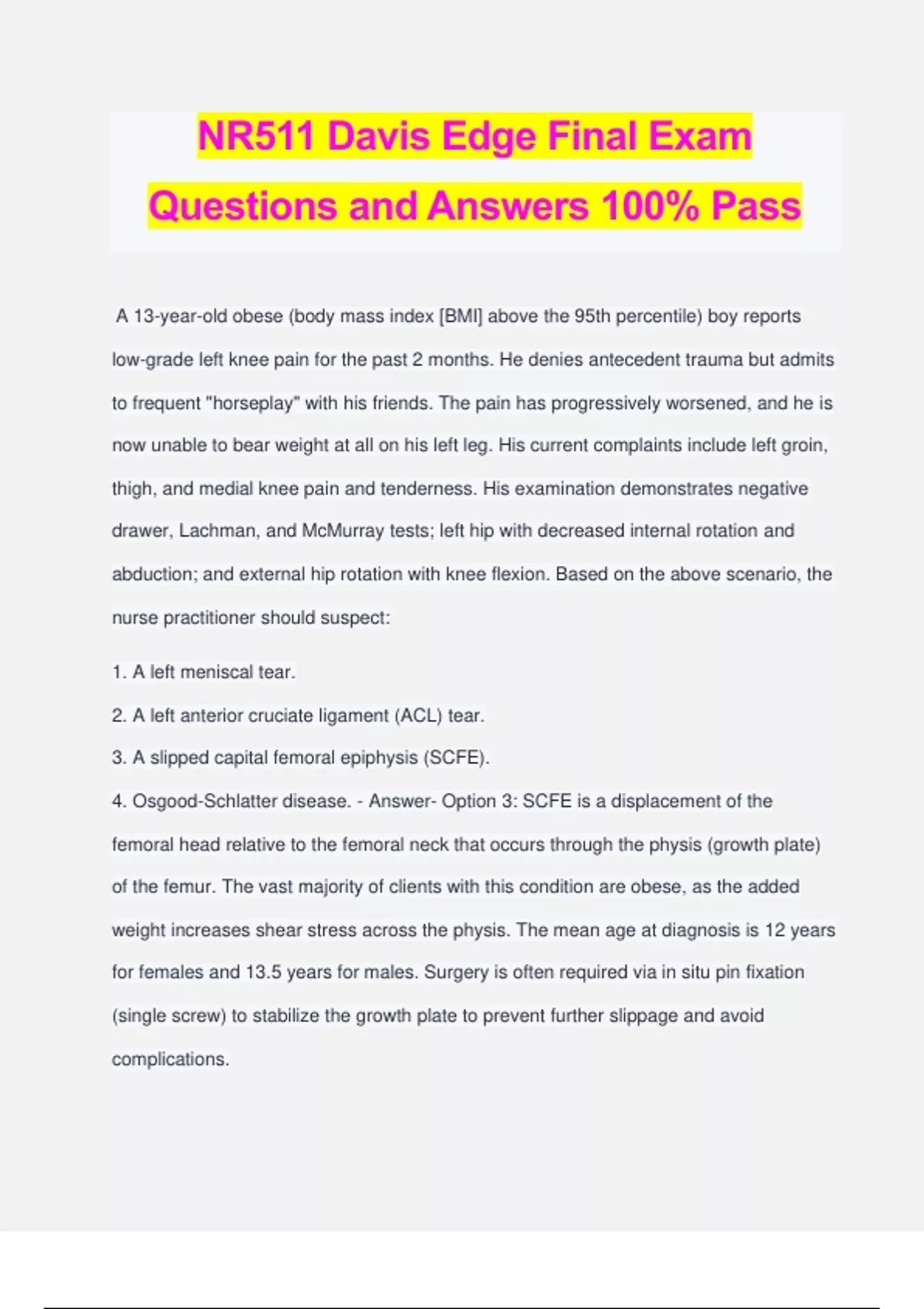NR511 Davis Edge Final Exam Questions and Answers 100% Pass - NR 511 ...