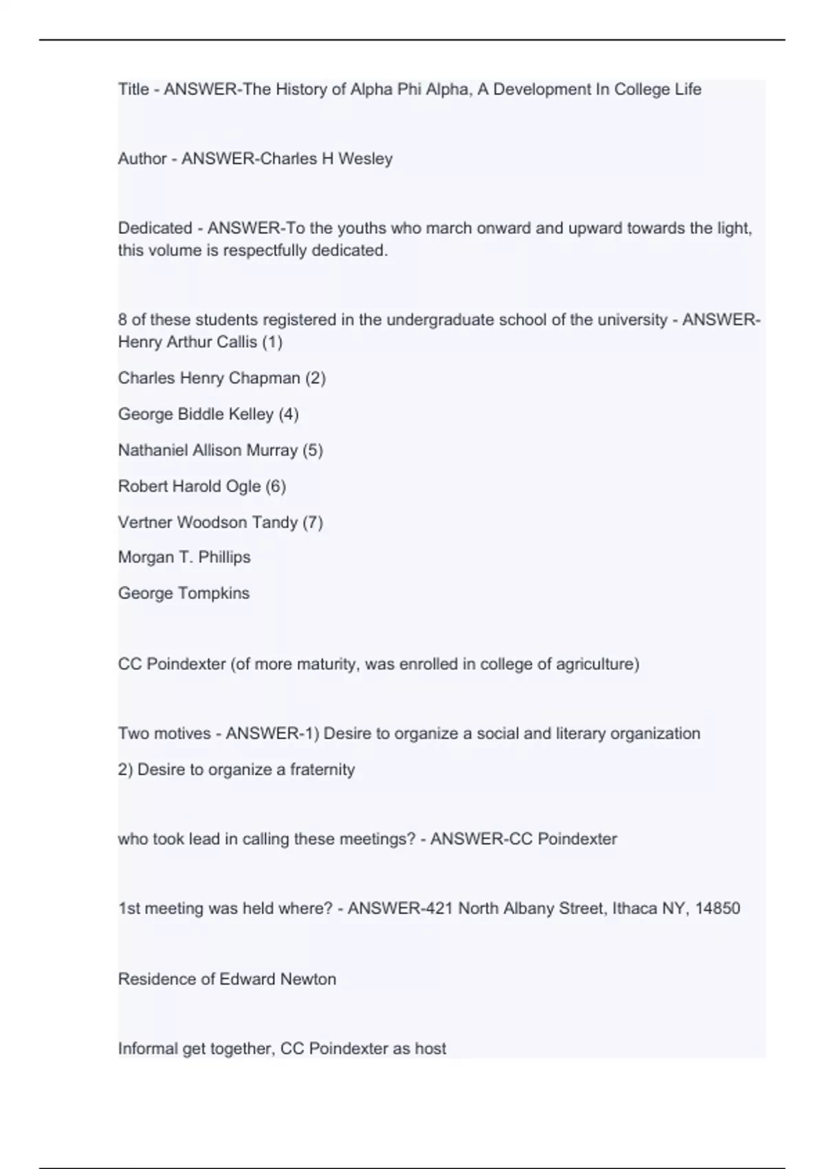 Alpha Phi Alpha Exam Bundle Questions With Correct Answers - Stuvia US