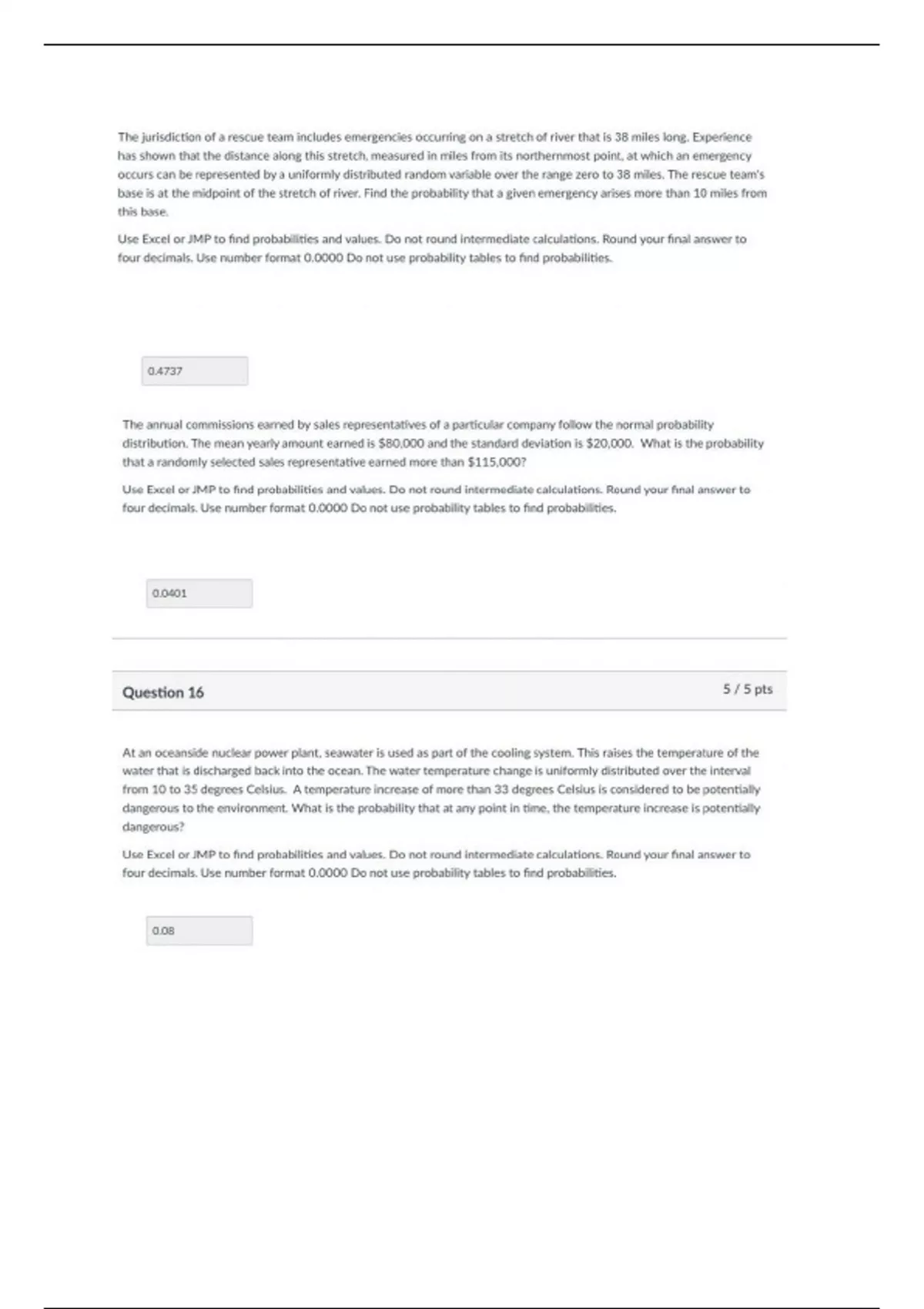 QBA 5435 Module 4 Exam 2024 Baylor university - QBA 5435 - Stuvia US