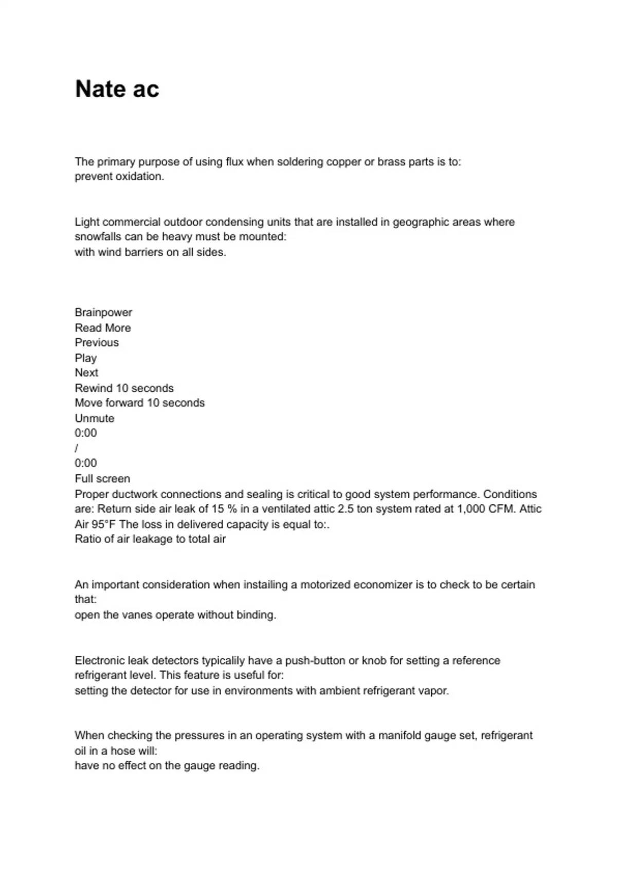 Nate ac 2024/2025 (100% verified) graded A+ by experts - NATE - Stuvia US