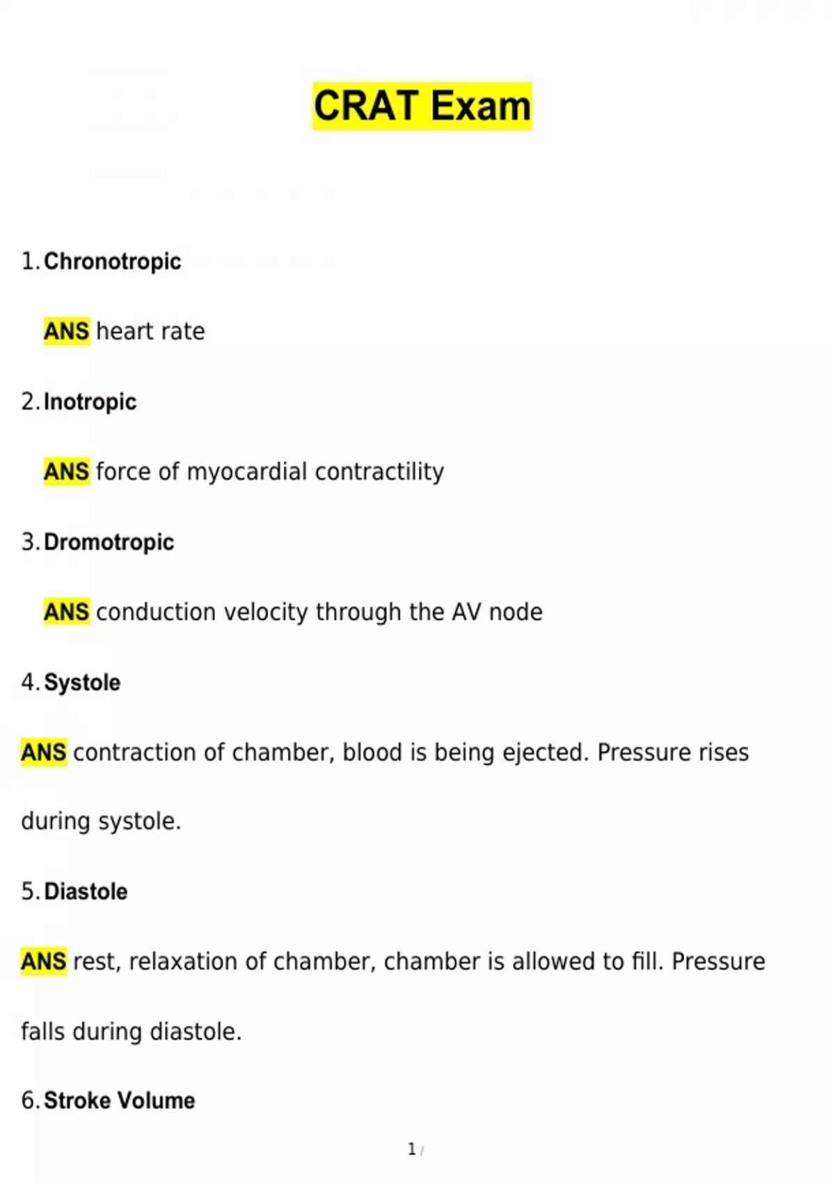 CRAT Exam 2024 Questions and Answers (2024 / 2025) (Verified Answers ...