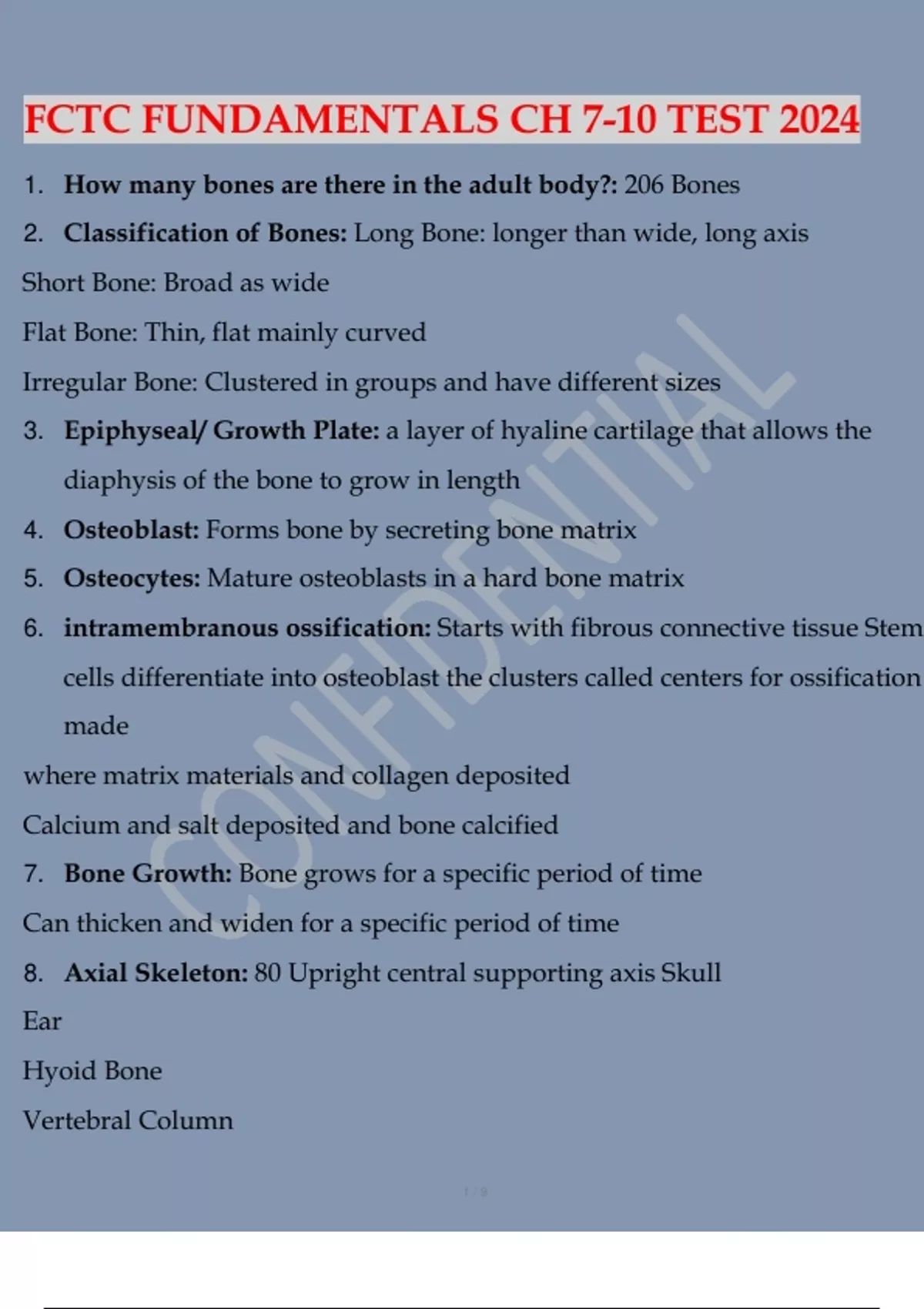 FCTC FUNDAMENTALS CH 7-10 TEST 2024 - FCTC FUNDAMENTALS - Stuvia US