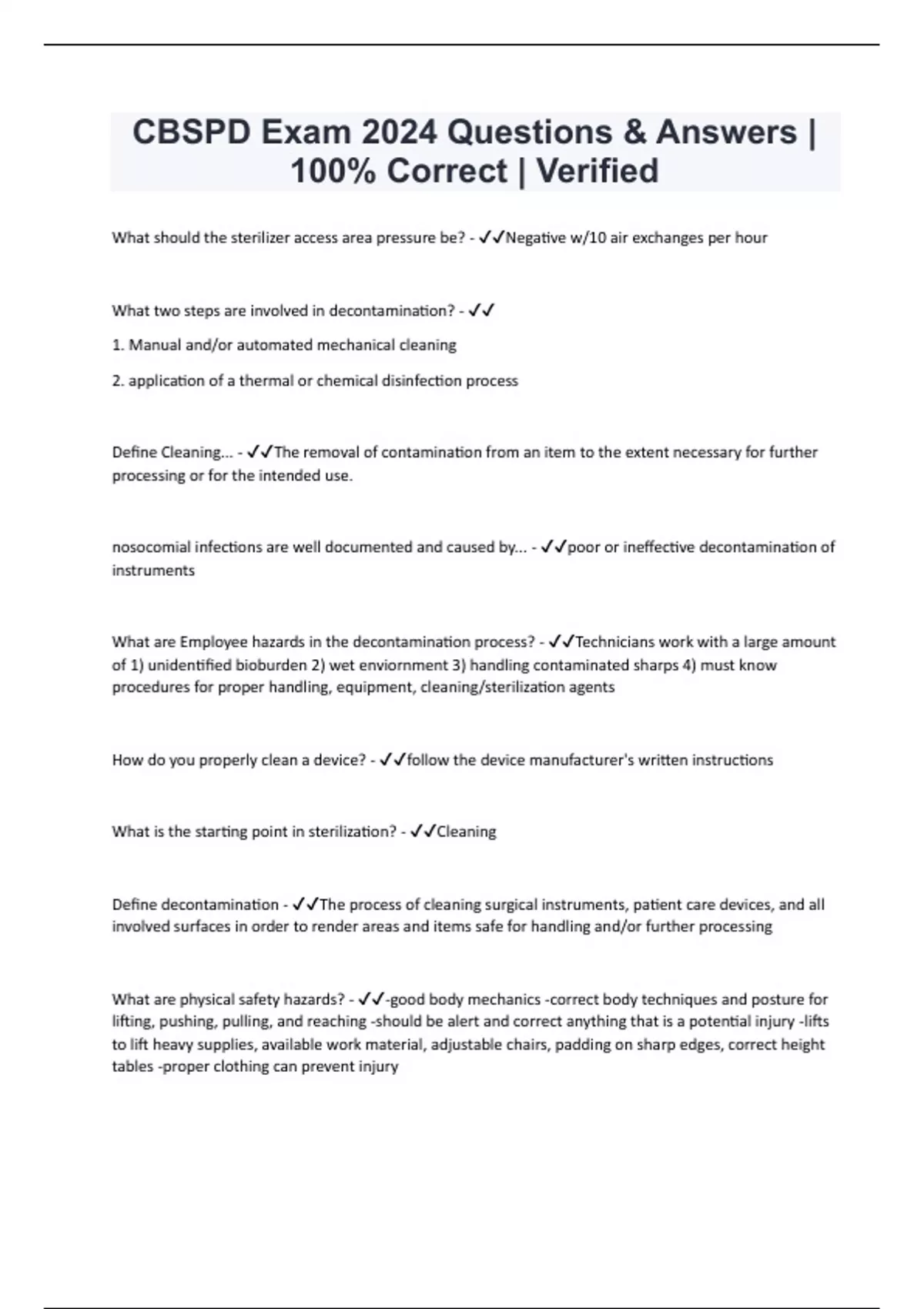 CBSPD Bundled Exams with Complete Solution | Verified Answers | 2024 ...