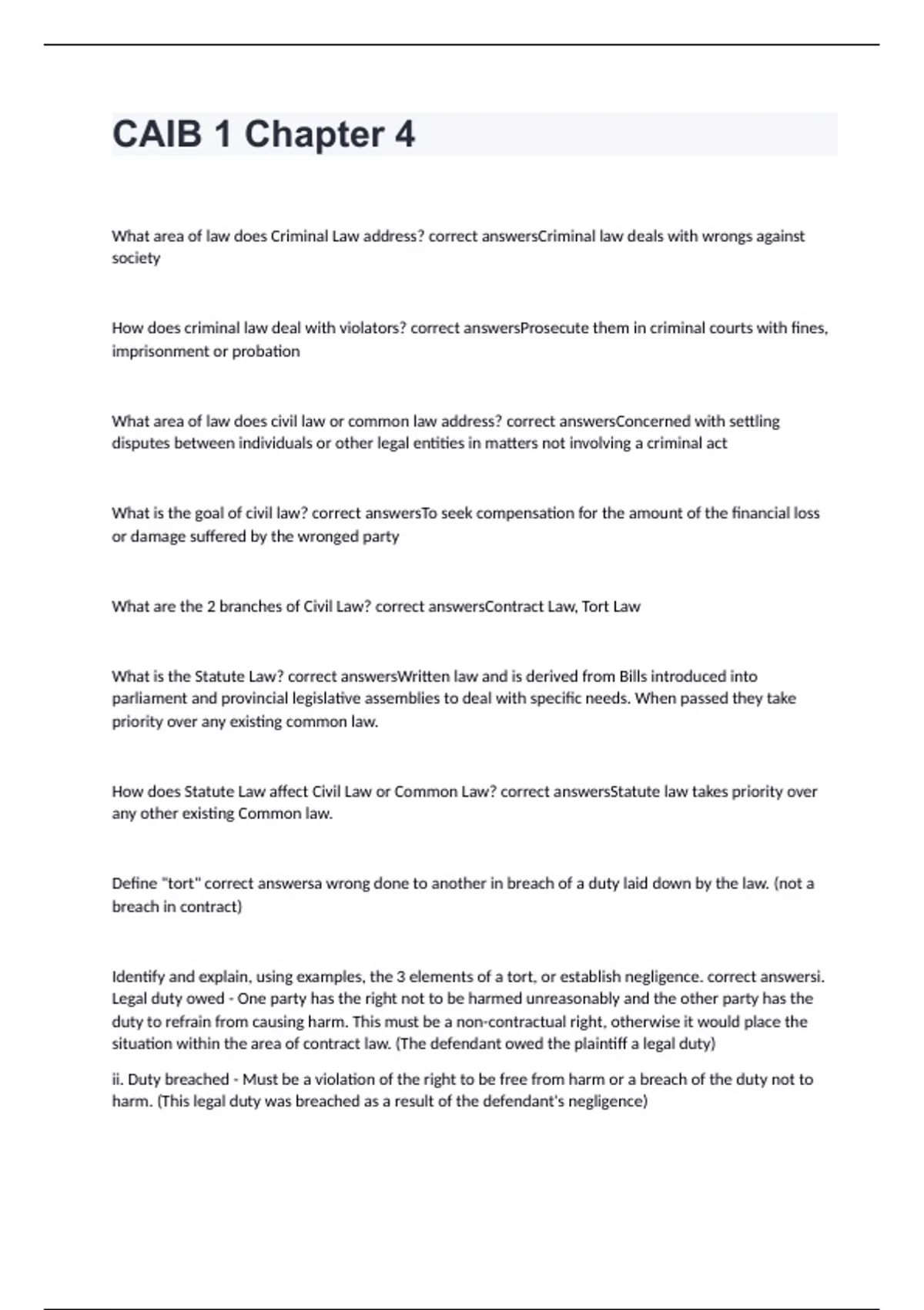 CAIB 1 Chapter 4 exam 2024 with complete solutions - CAIB 1 Chapter 4 ...