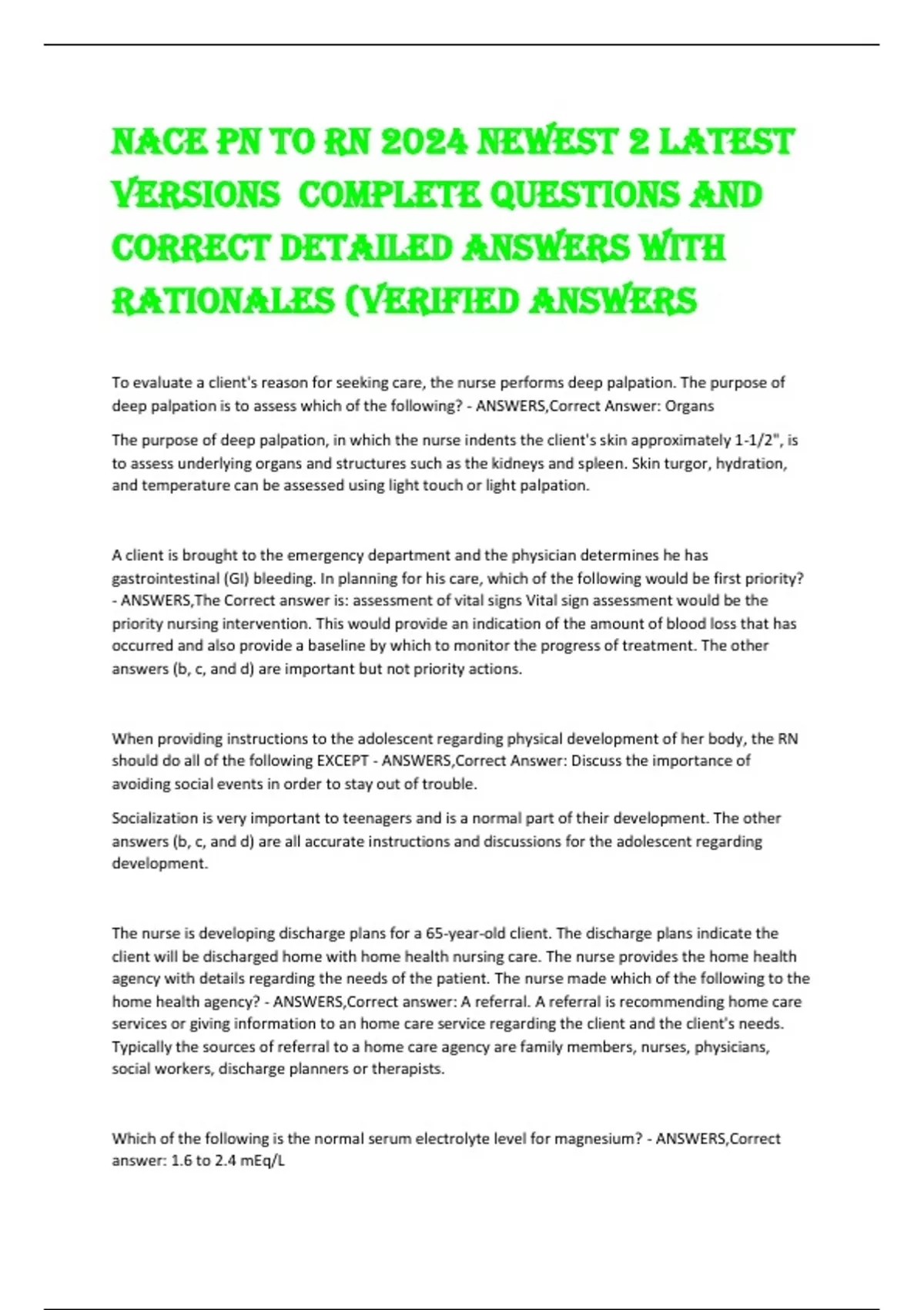 NACE EXAM WITH 100% CORRECT ANSWERS 2024 WITH COMPLETE SOLUTIONS ...