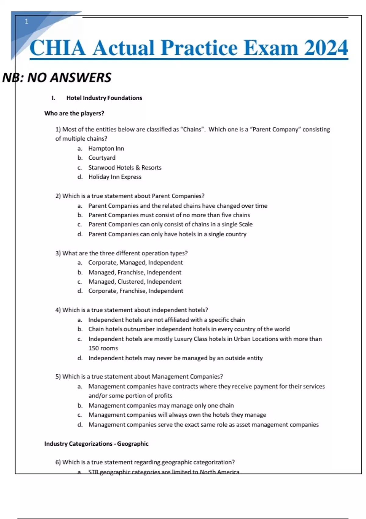 CHIA Actual Practice Exam 2024. - CHIA - Stuvia US