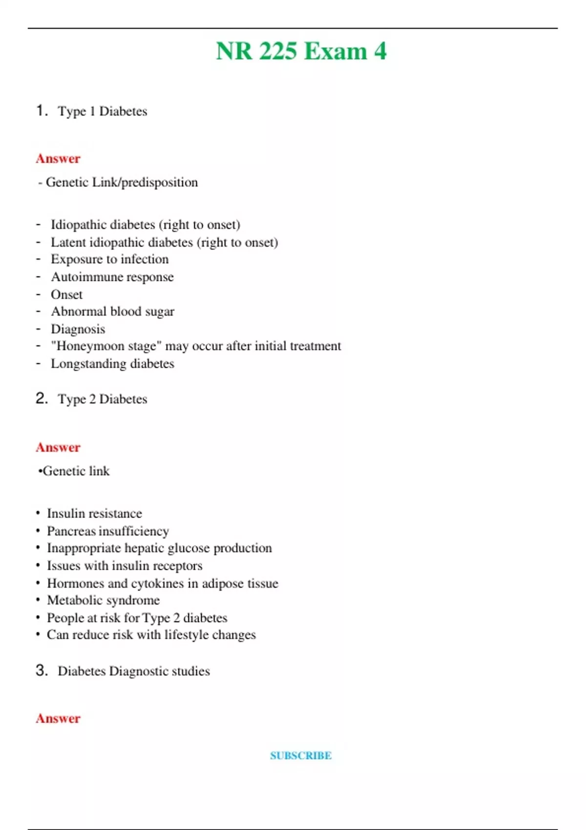 NR 225 (Latest 2024 / 2025) Exam 4 Questions & Answers with rationales ...