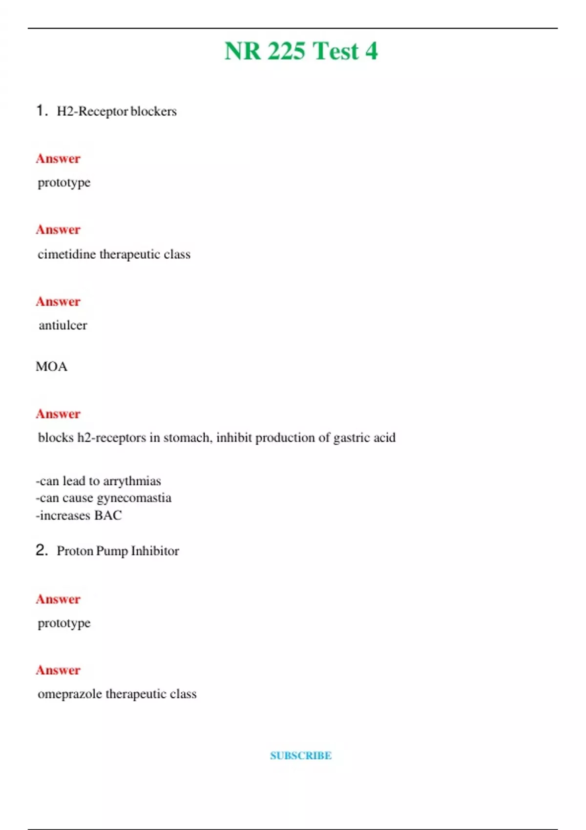 NR 225 (Latest 2024 / 2025) Test 4 Questions & Answers with rationales ...