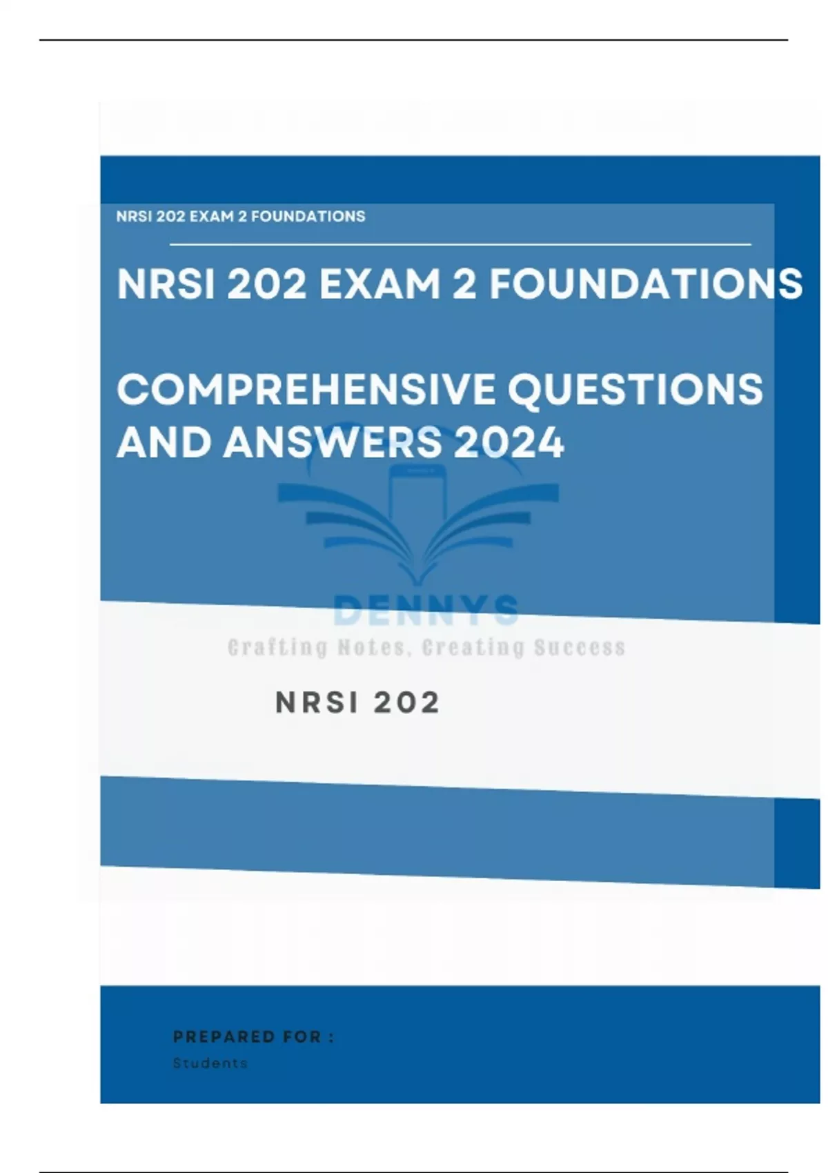 NRSI 202 Exam 2 Foundations Comprehesive Questions and Answers ...
