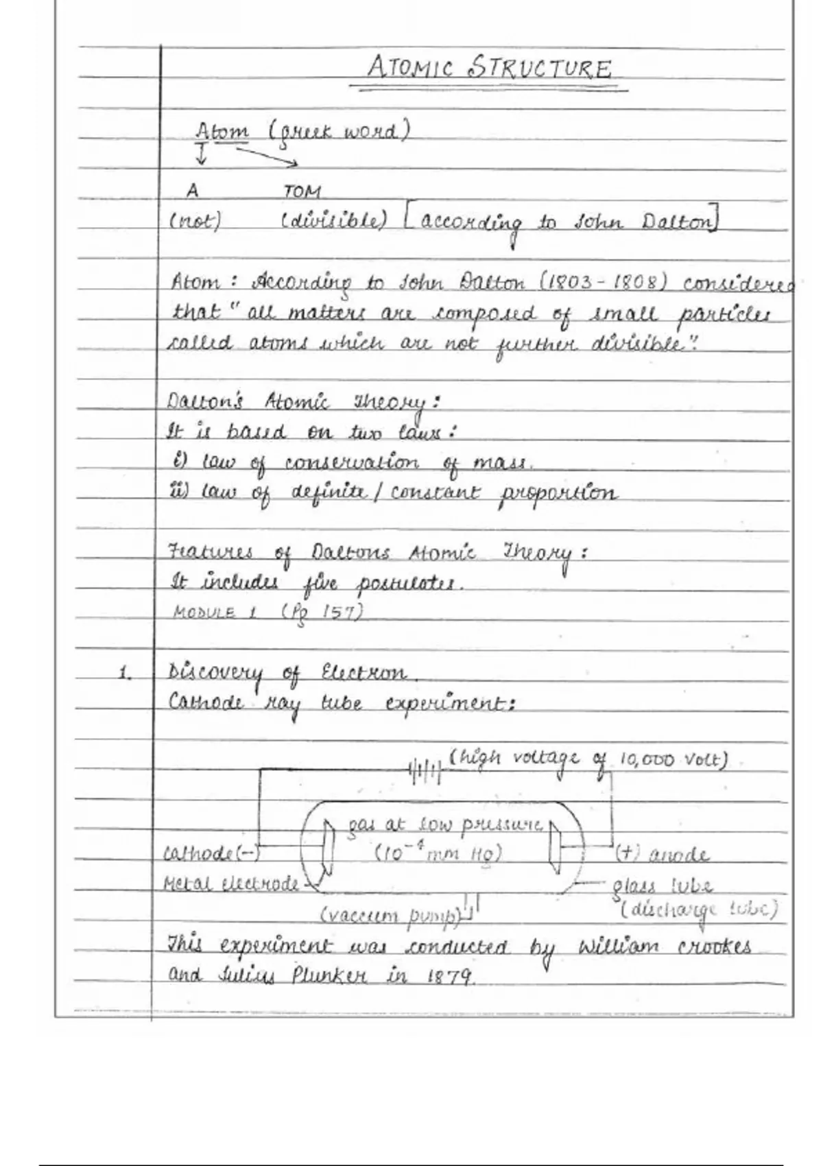 Atomic structure - 11 ncert - Stuvia US