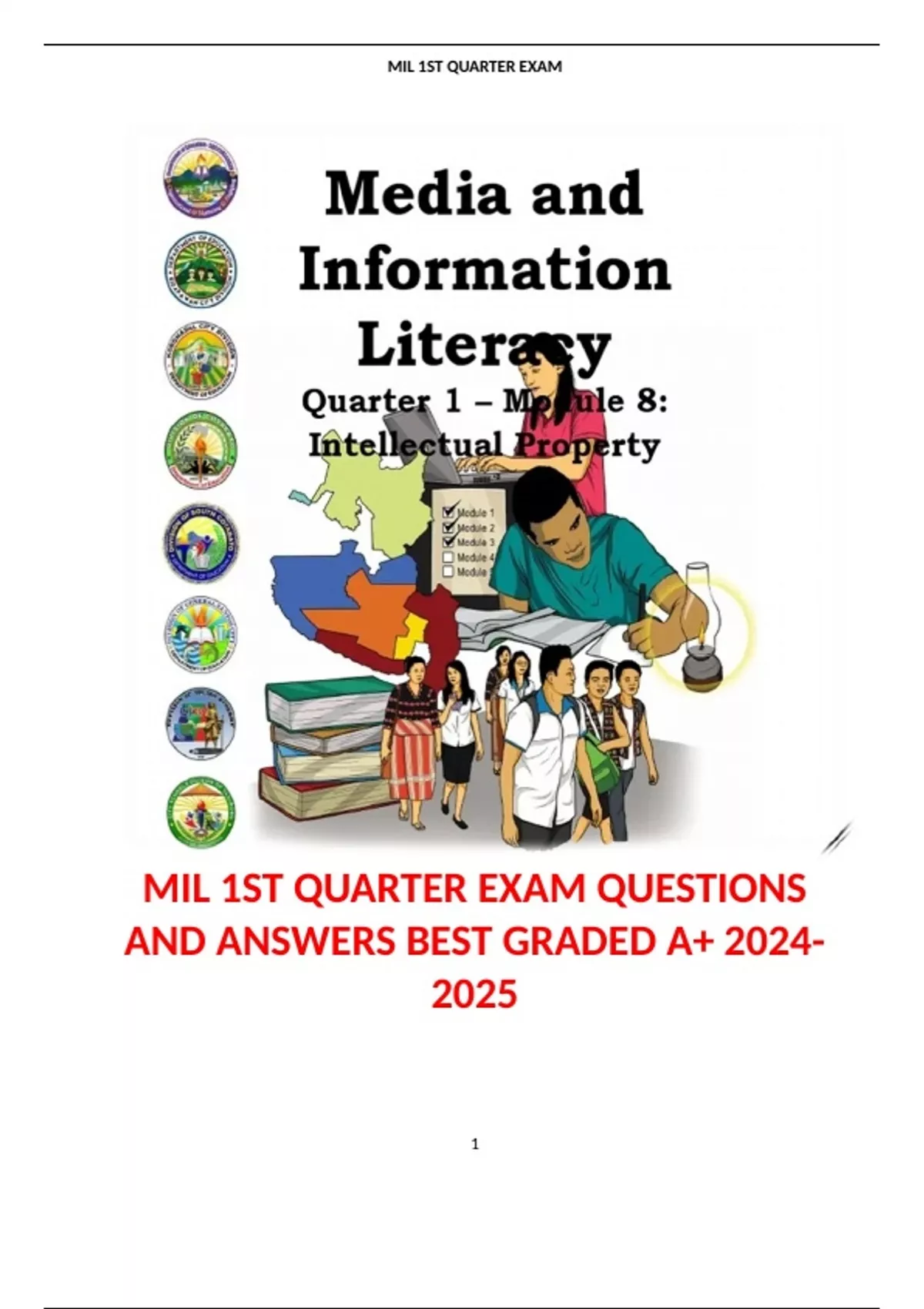 MIL 1ST QUARTER EXAM QUESTIONS AND ANSWERS BEST GRADED A+ - MIL 1ST QUARTER EXM QESTIONS AND ...