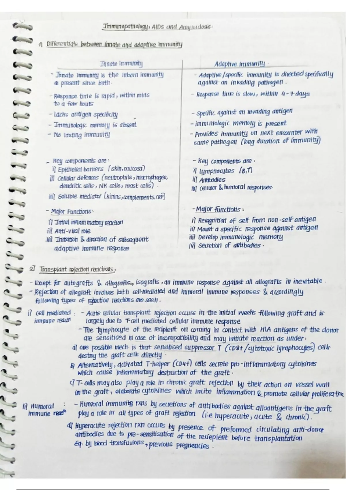 MBBS pathology notes ( immunopathology) - Pathology - Stuvia US