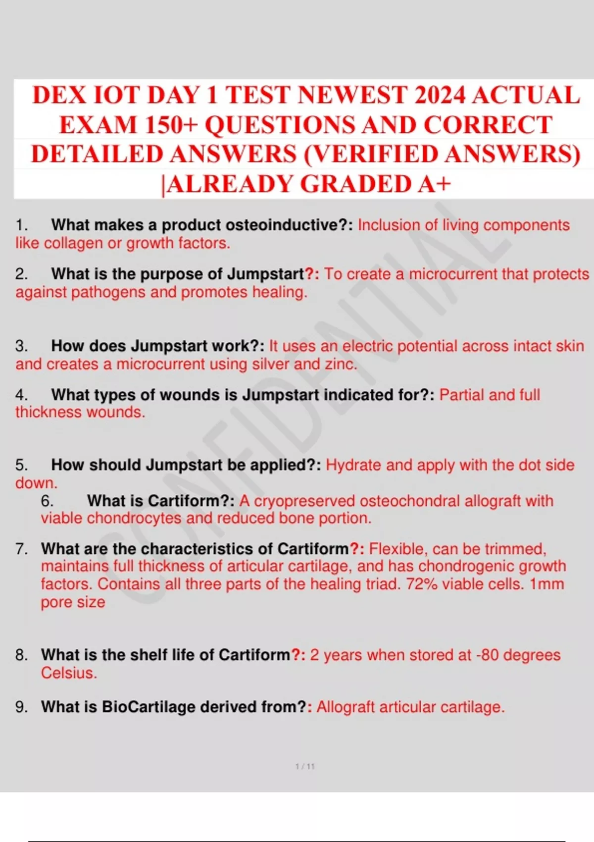 DEX IOT DAY 1 TEST NEWEST 2024 ACTUAL EXAM 150+ QUESTIONS AND CORRECT ...
