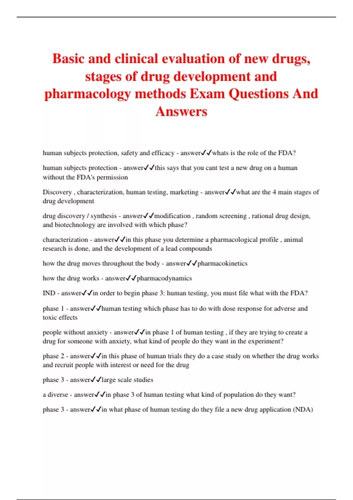 Basic and clinical evaluation of new drugs, stages of drug development and pharmacology methods ...