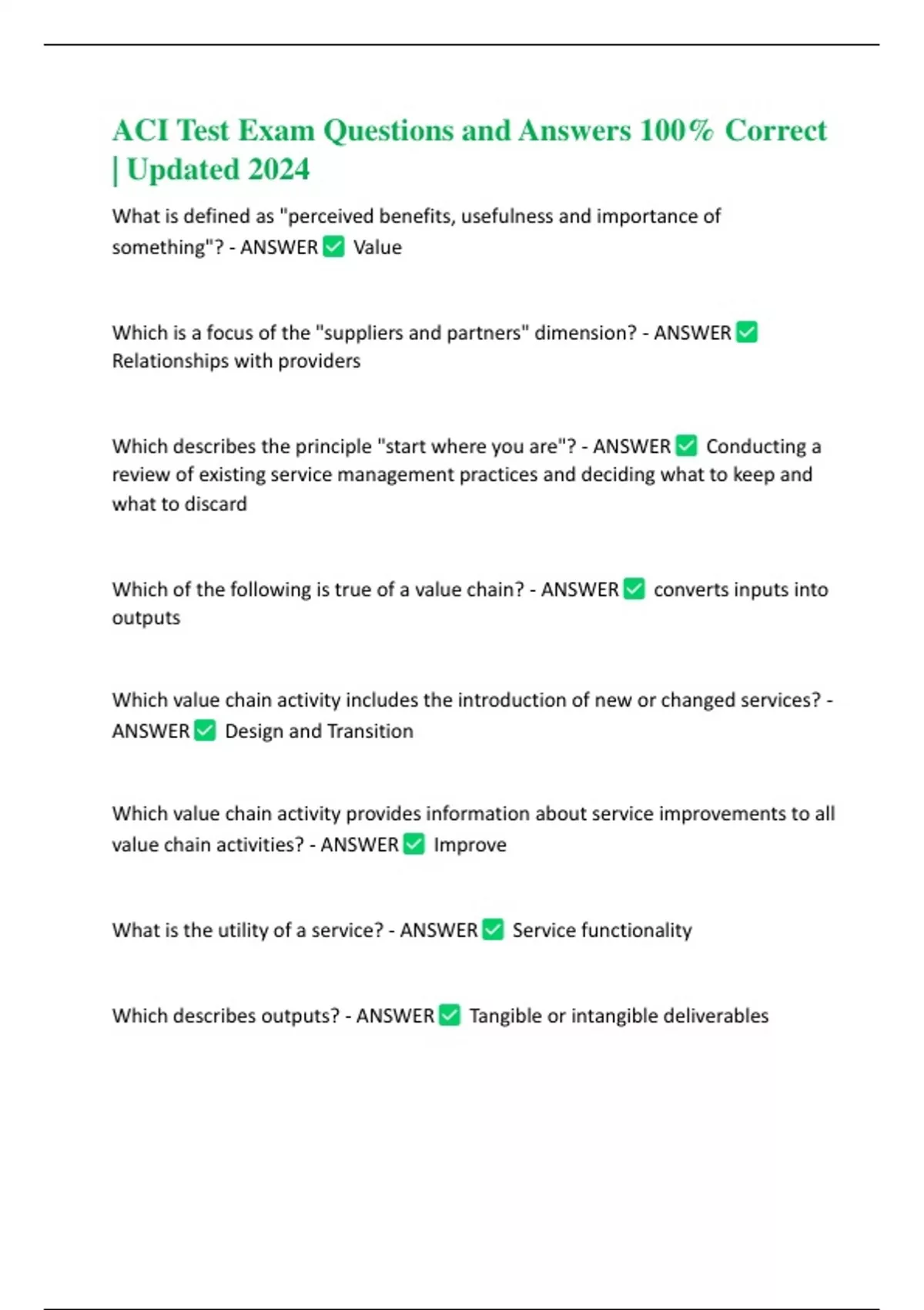 ACI Test Exam Questions and Answers 100% Correct | Updated 2024 - ACI ...