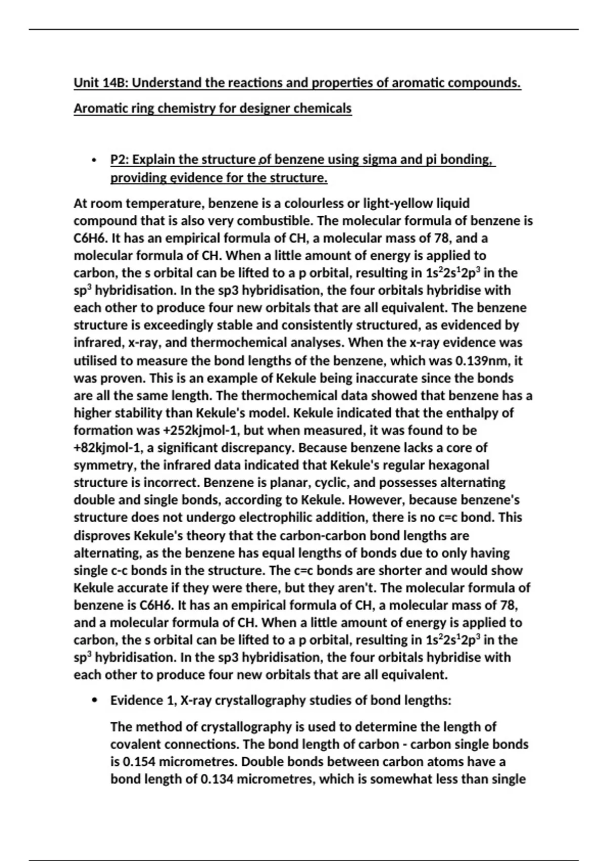 BTEC Applied Science Level 3 Unit 14 Applications of Organic Chemistry ...