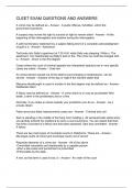 CLEET EXAM QUESTIONS AND ANSWERS - CLEET - Stuvia US