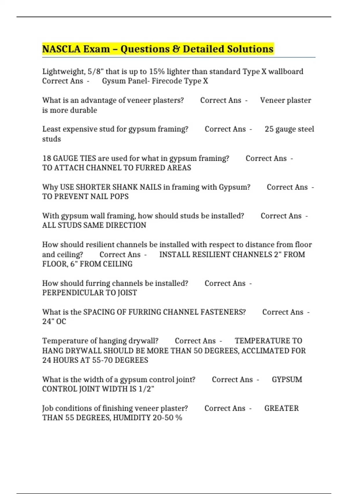 NASCLA Exam – Questions & Detailed Solutions - NASCLA - Stuvia US