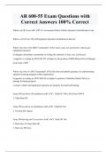 AR 600-55 Exam Questions with Correct Answers 100% Correct - AR 600-55 ...
