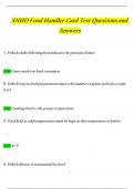 SNHD Food Handler Card Test Questions and Answers (2024 / 2025 ...